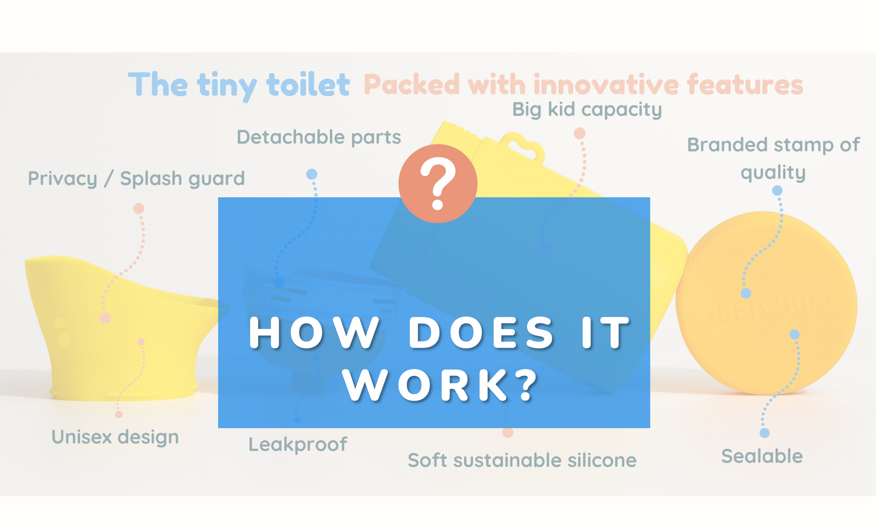 The Whizzer ™️ by Kiddiwhizz- unisex compact toilet / potty solution